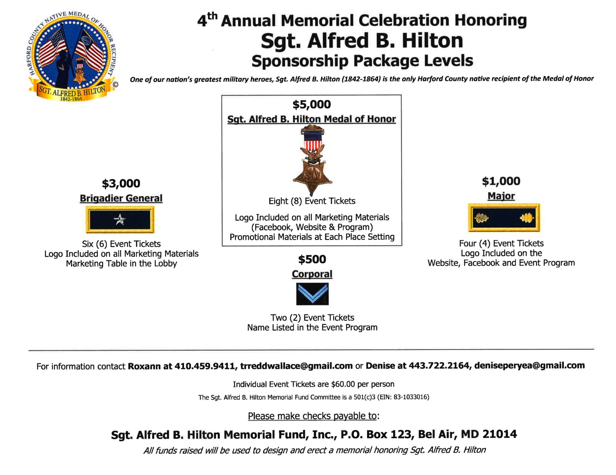 Events – Sgt Alfred B Hilton